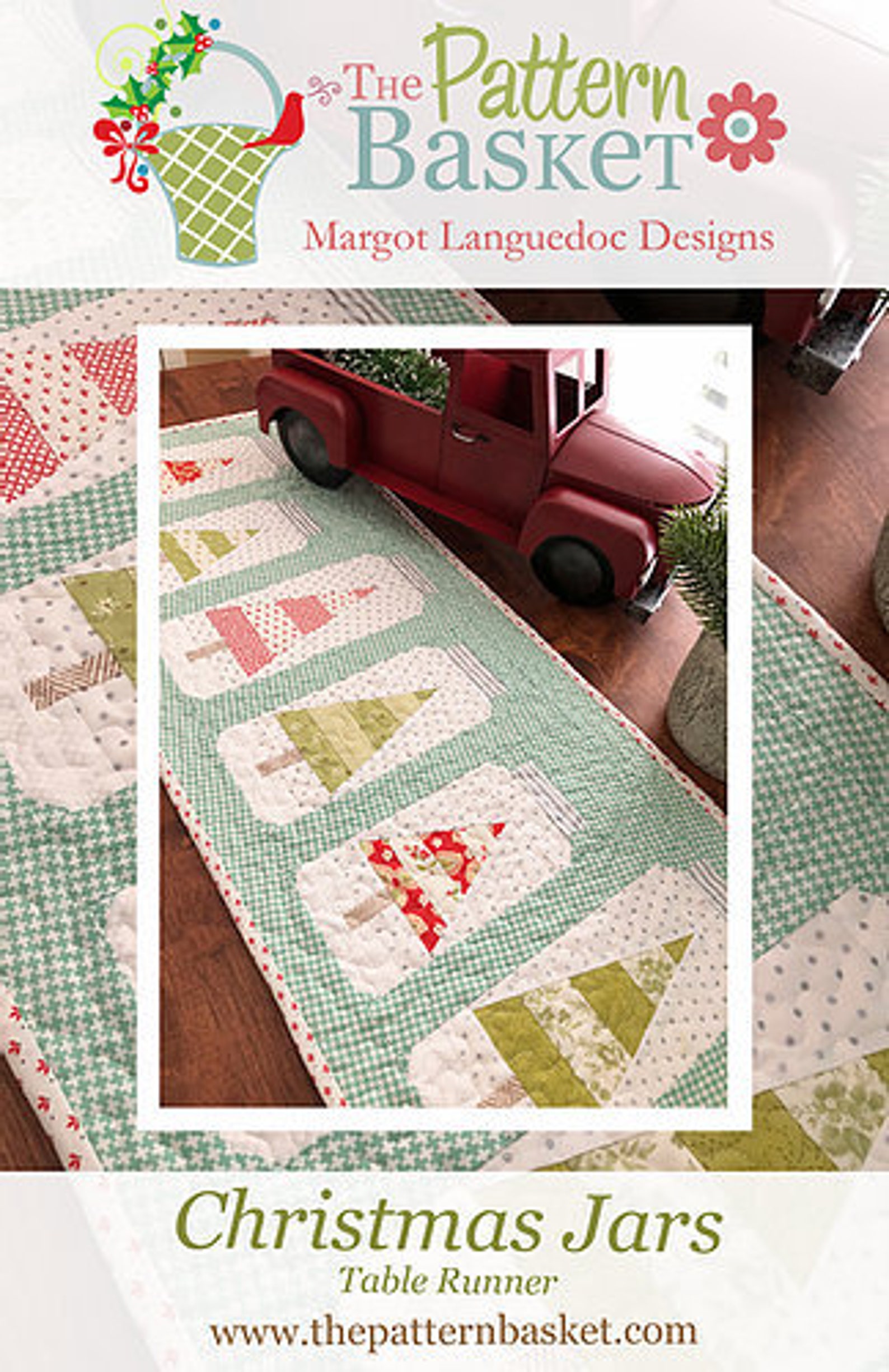Christmas Tree Pattern | Table Runner | Christmas Jars Table Runner ...