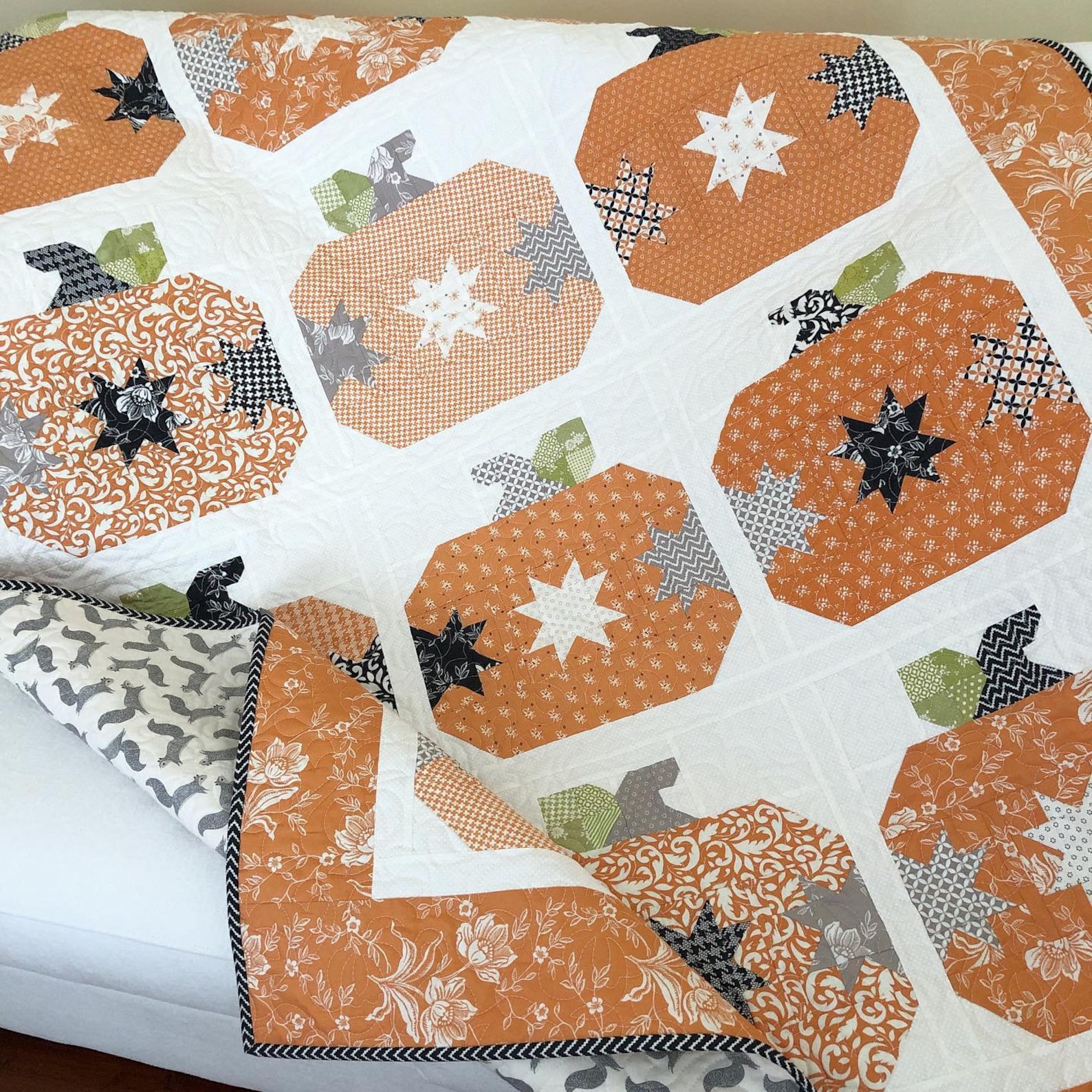 Pumpkin Pie Quilt Pattern PDF the Pattern Basket - Etsy