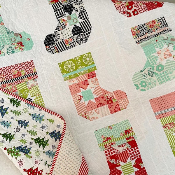Santa Quilt Pattern - Etsy