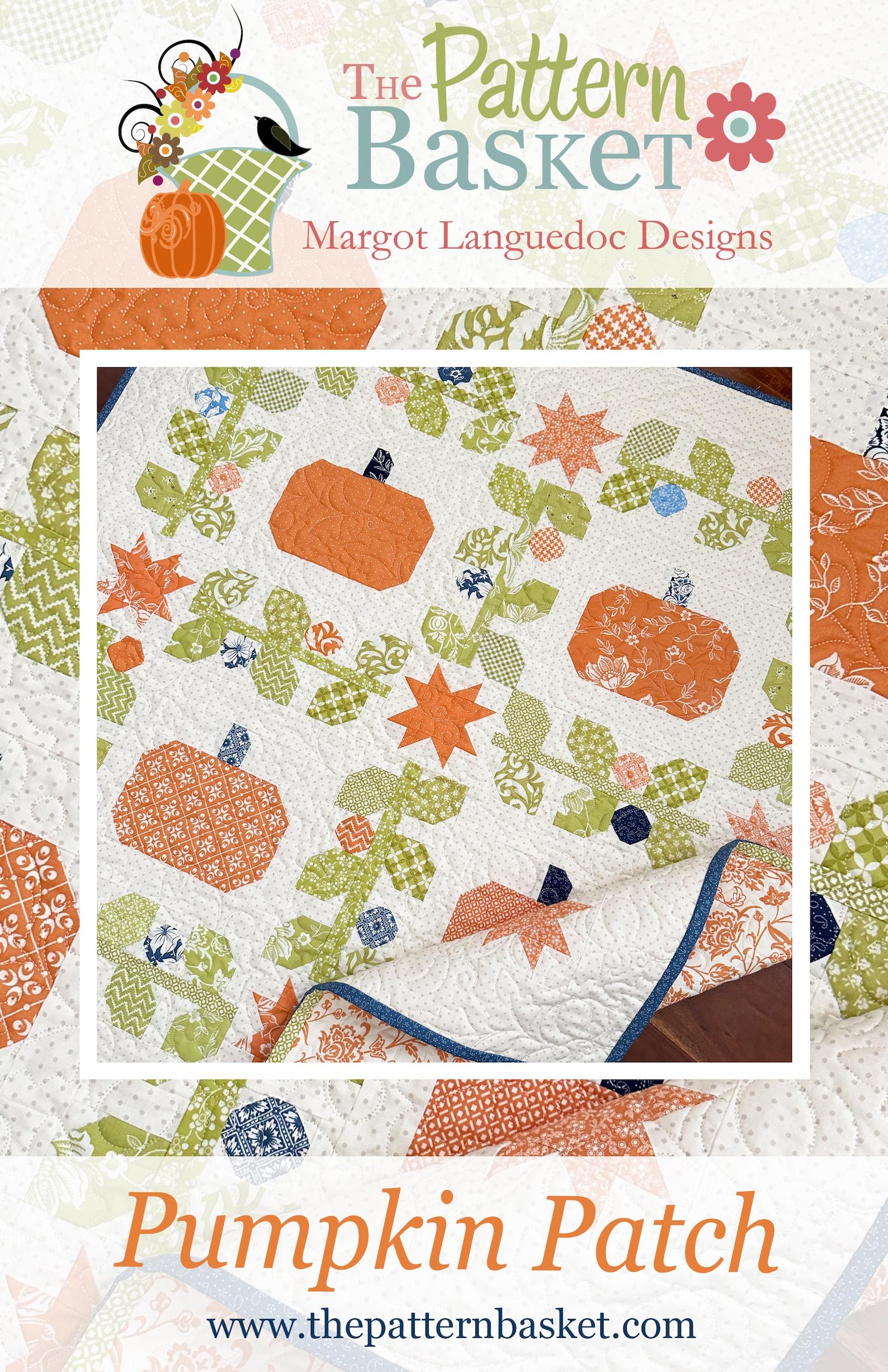 Pumpkin Patch | Pumpkin Quilt Pattern PDF | the Pattern Basket - Etsy