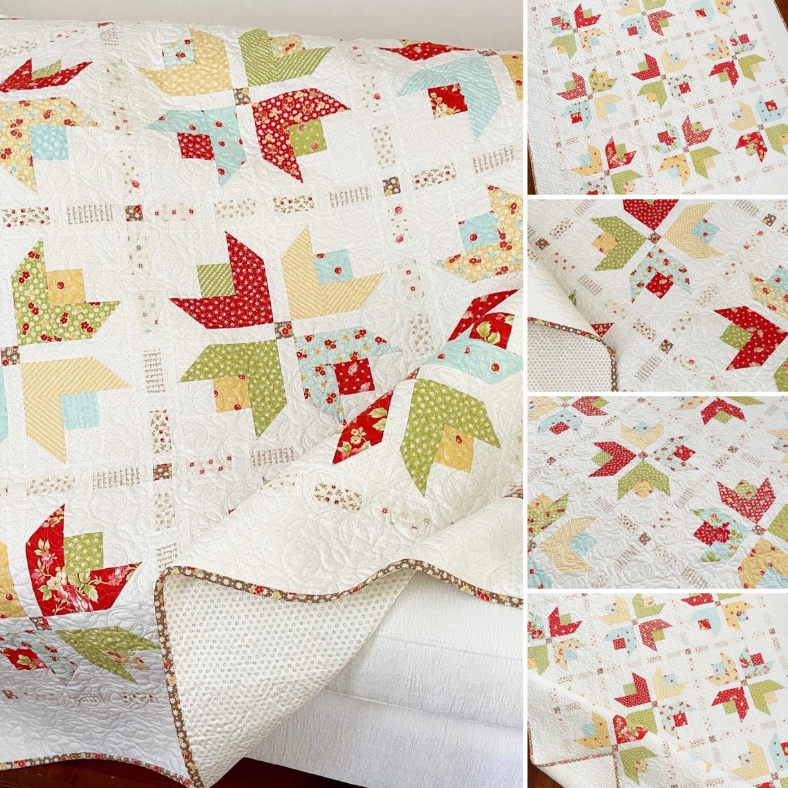 In Bloom Quilt Pattern PDF the Pattern Basket - Etsy