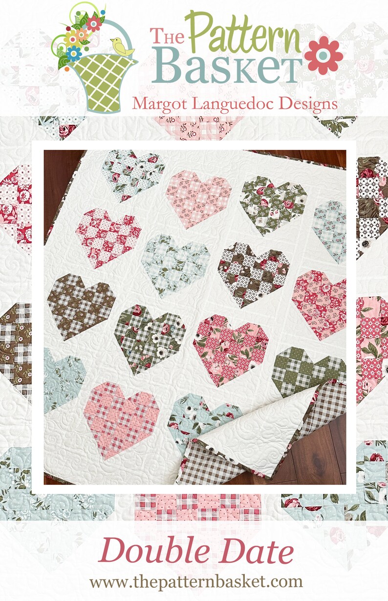 Double Date | Heart Quilt Pattern | PDF the Pattern Basket - Etsy