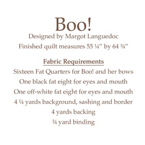 Boo! Ghost Quilt Pattern PDF the Pattern Basket - Etsy