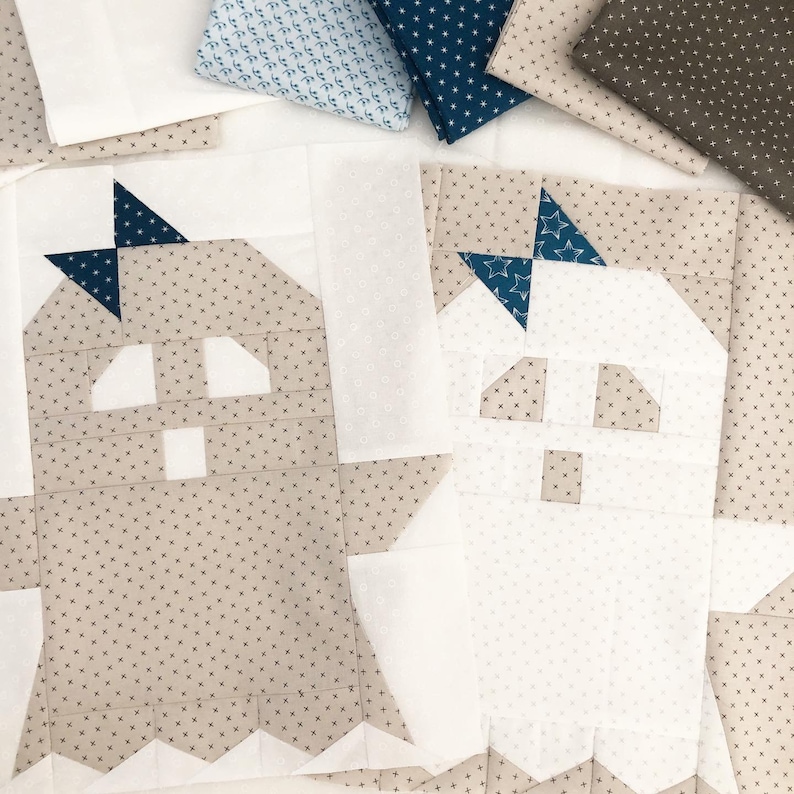 Boo Ghost Quilt Pattern PDF the Pattern Basket - Etsy