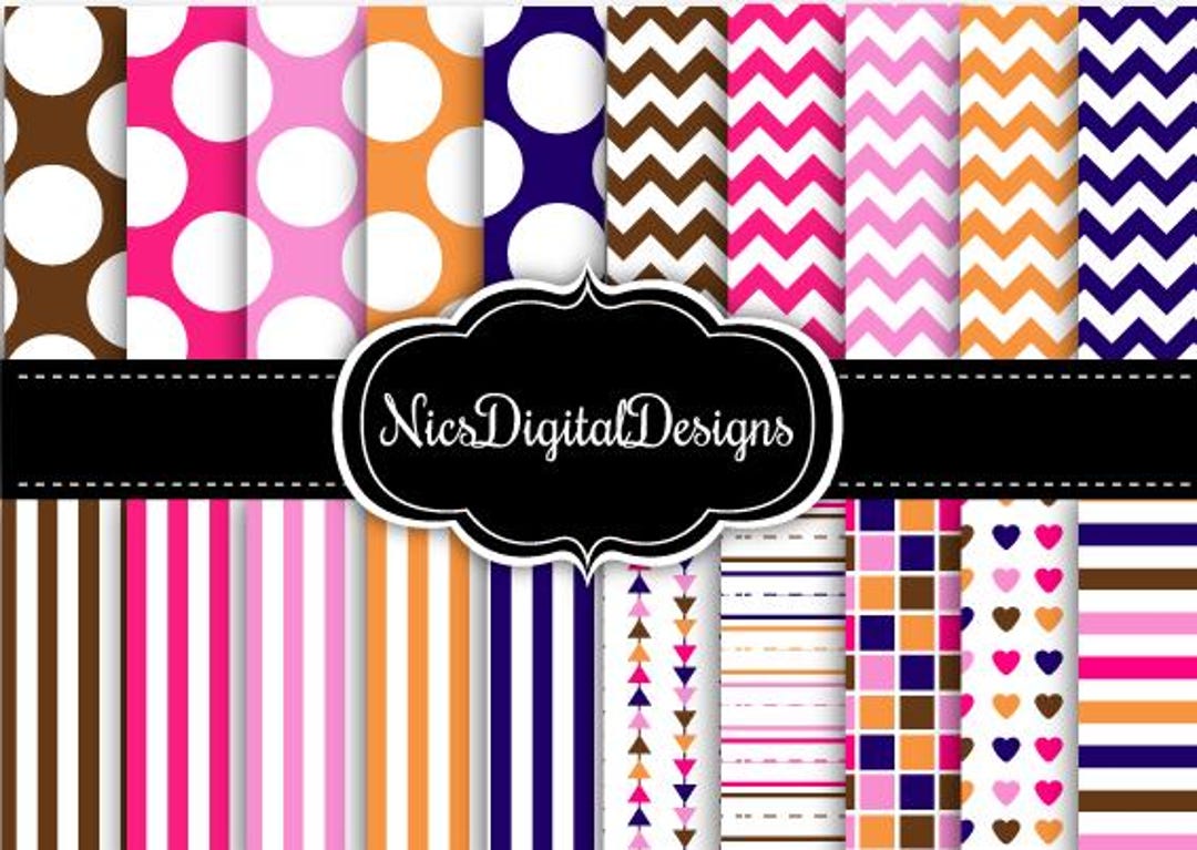 5 Tone Digital Papers in Colours 10 for Commercial Use (8A No 10) - Etsy