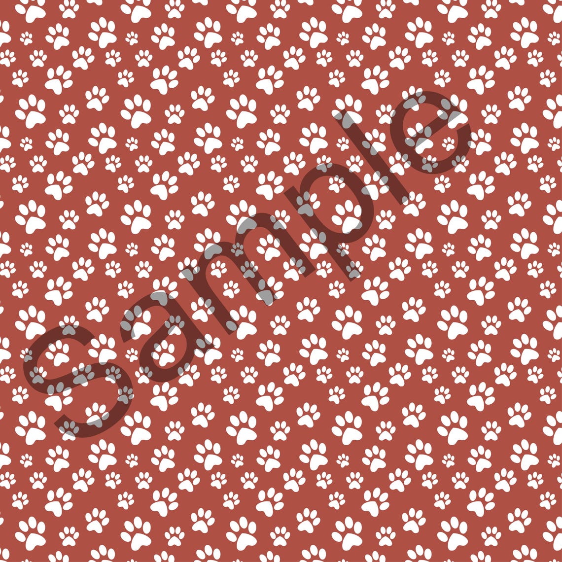 Paw Print Digital Papers in Seasonal Colours for Commercial Use (1A No ...