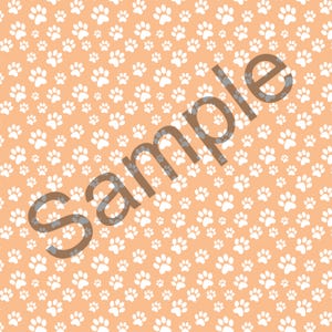 Paw Print Digital Papers in Seasonal Colours for Commercial Use (1A No ...