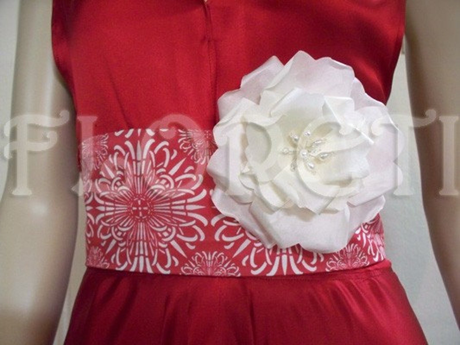 Snow Bride Large Ivory Rose Wedding Dress Flower Pin W/ Pearls | Etsy