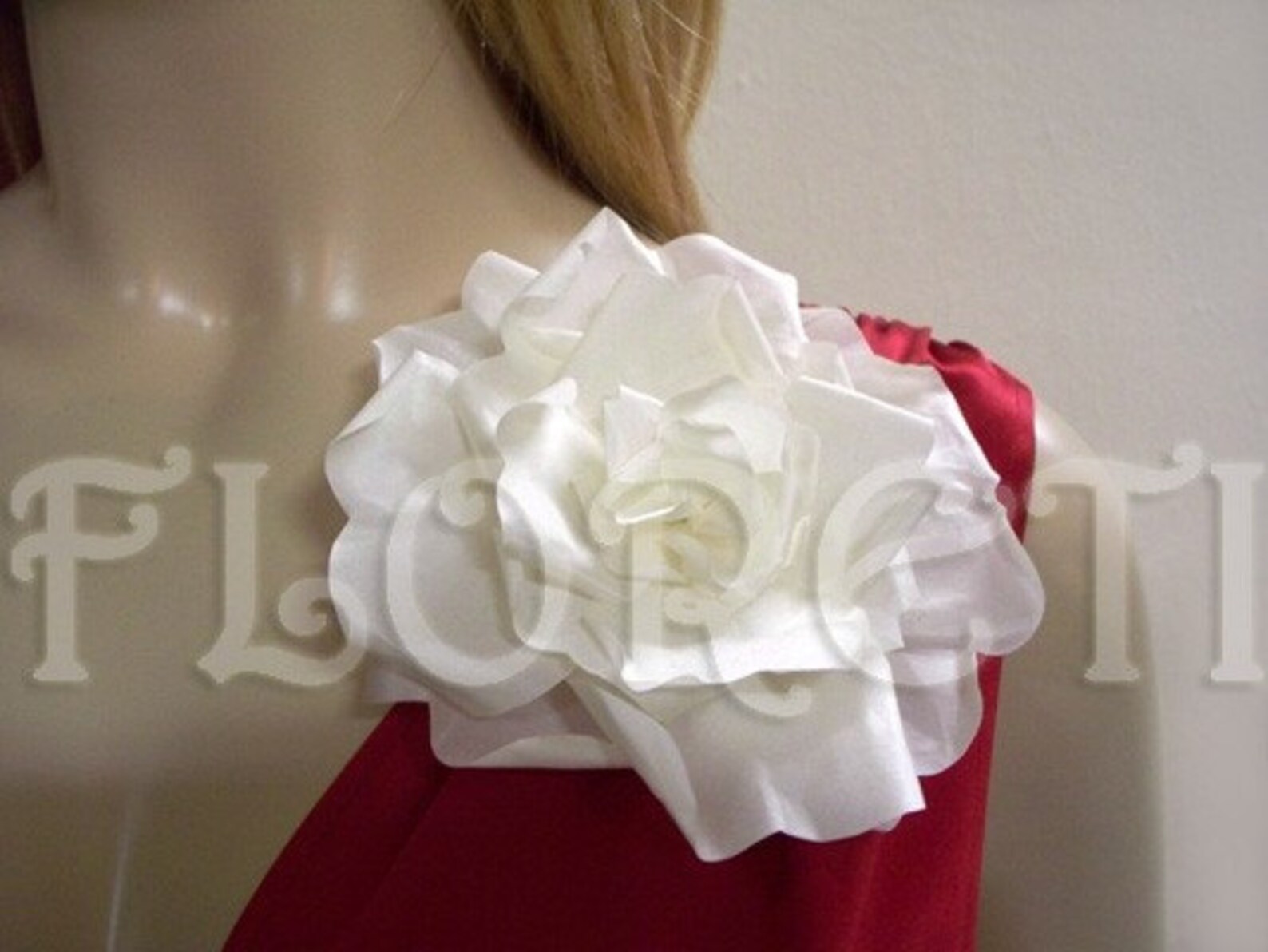 Snow Bride Ivory Rose Wedding Dress Pin Large Bridal Hair Flower - Etsy