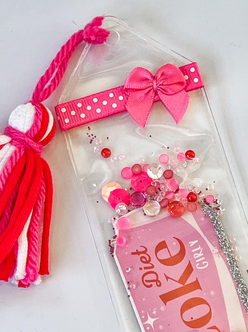 Diet Coke, Coca Cola, Glitter Bookmark, Shaker Bookmark, Pop Lover ...