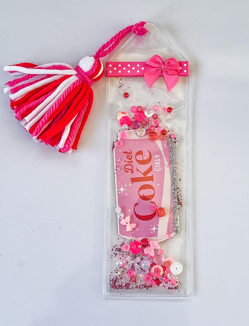 Diet Coke, Coca Cola, Glitter Bookmark, Shaker Bookmark, Pop Lover ...