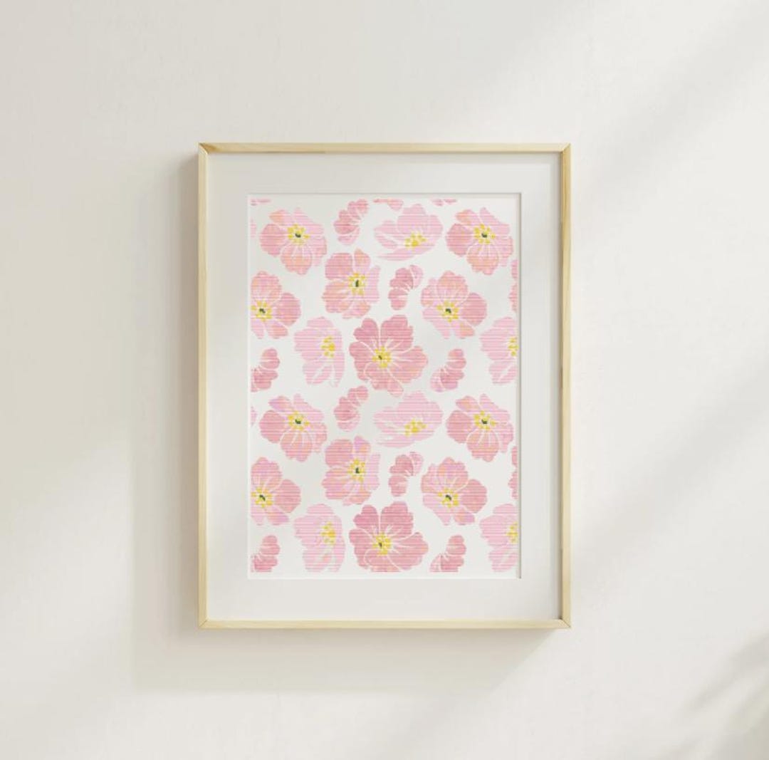 Celine Large Scale Pretty Watercolour Flowers Cross Stitch Pattern - Etsy