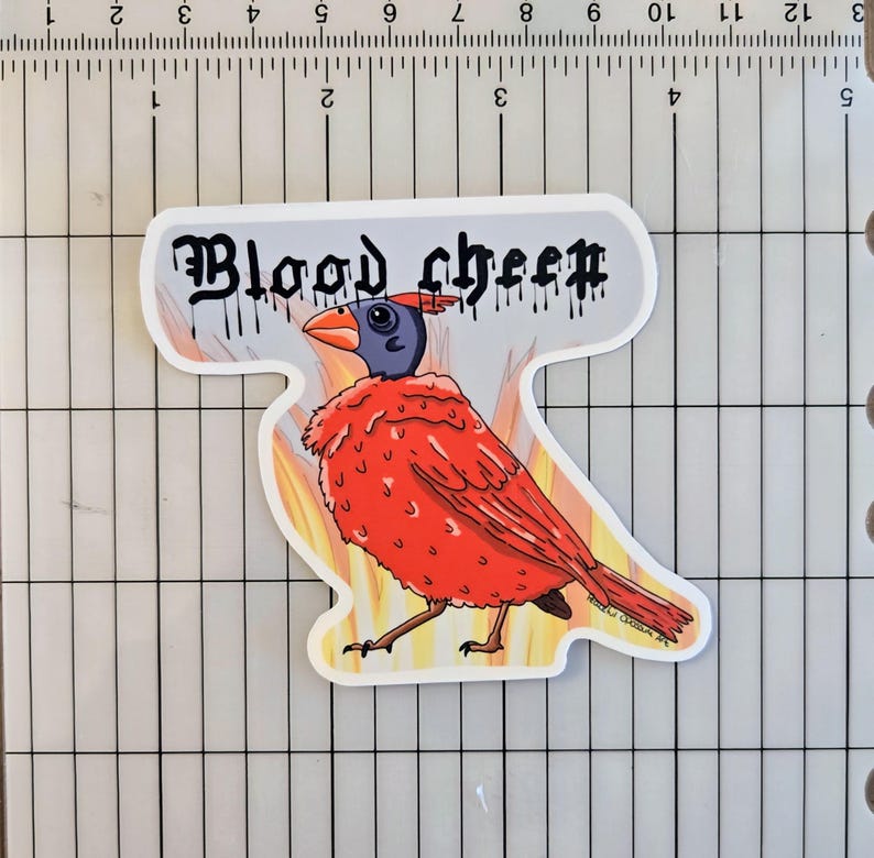 Blood Cheep Bird Sticker - Etsy