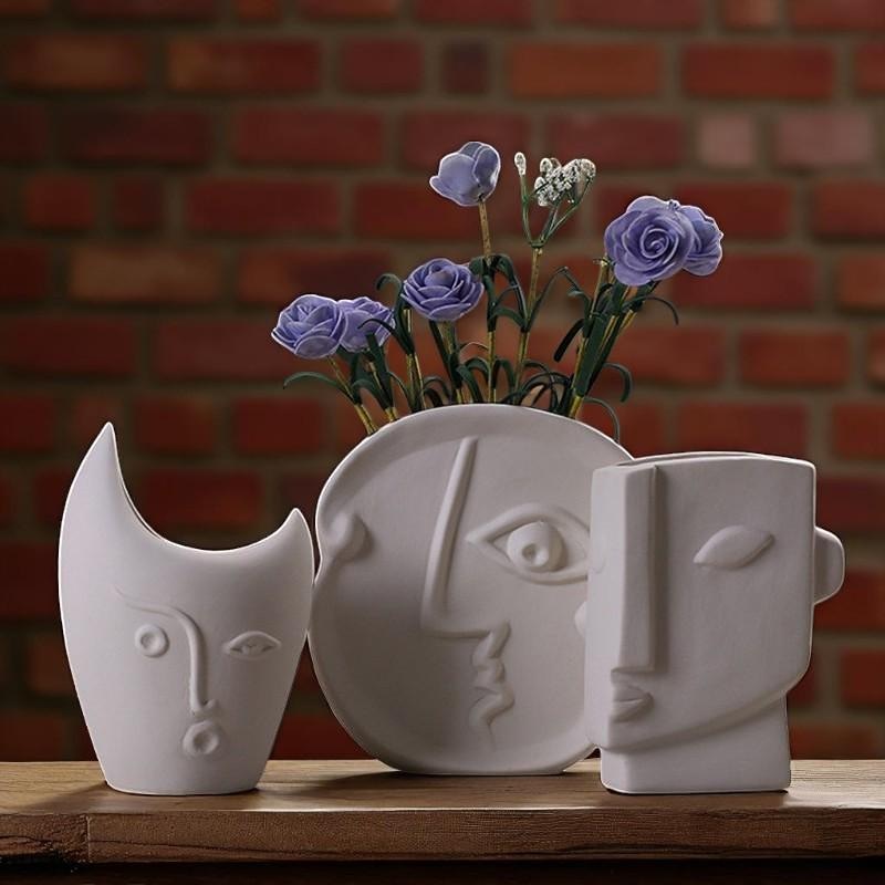 Abstract Face Vase - Etsy