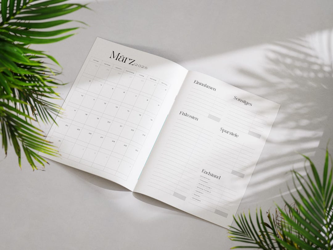 2025 Budget Planner/household Book/envelope Method German – Digital A5 PDF Download With Many ...