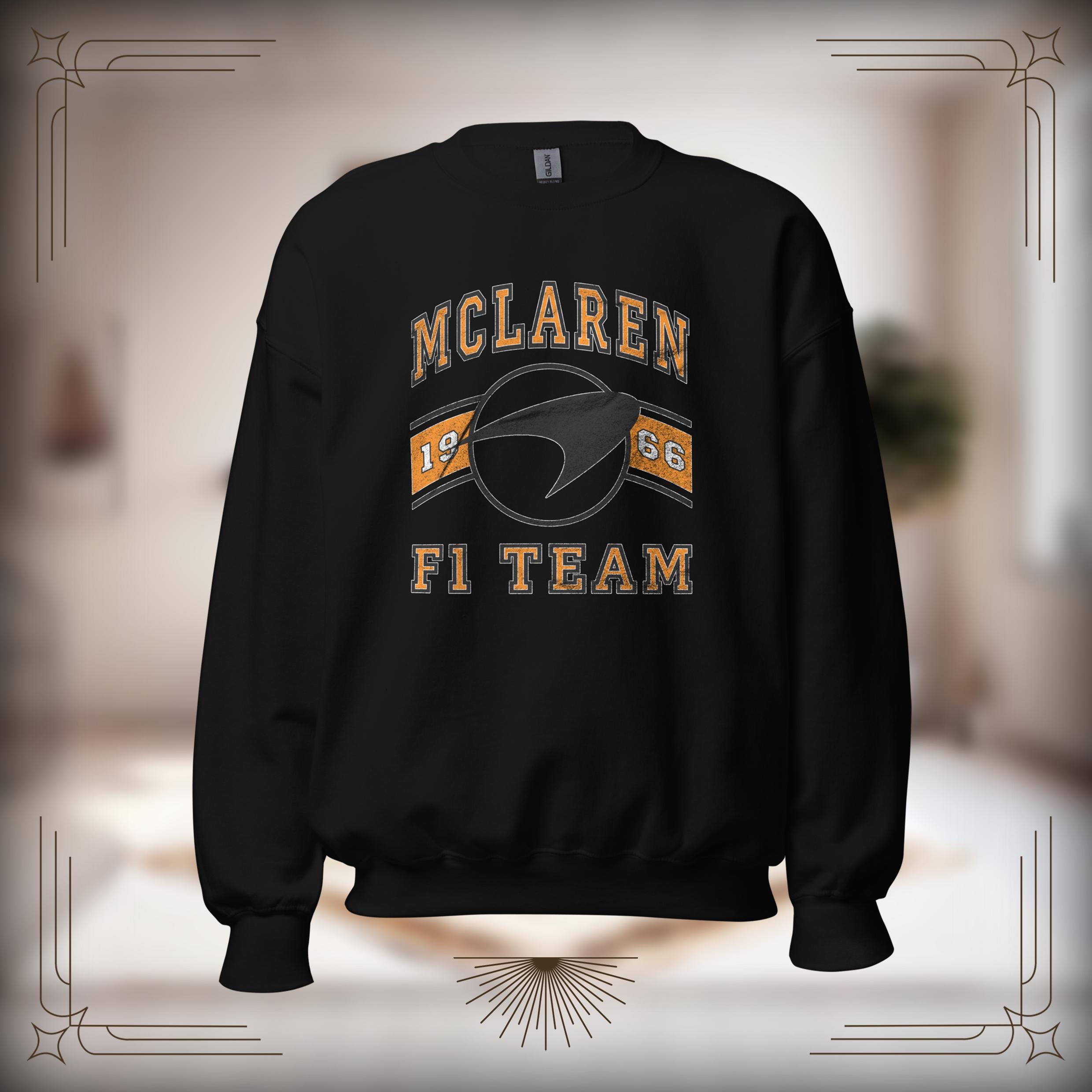Mclaren F1 Team Varsity Sweatshirt - Vintage-inspired Formula 1 Racing ...