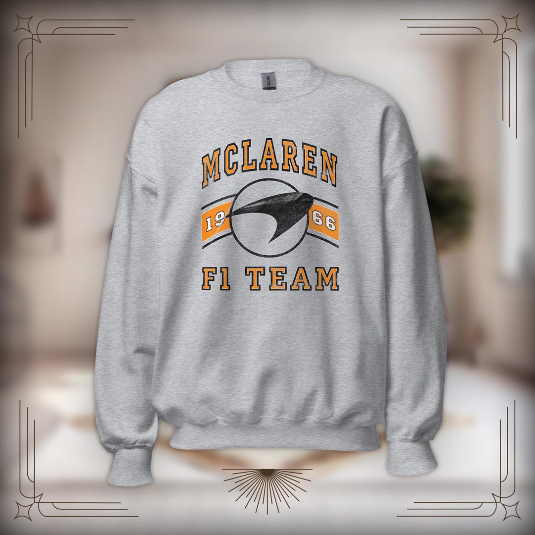 Mclaren F1 Team Varsity Sweatshirt - Vintage-inspired Formula 1 Racing ...