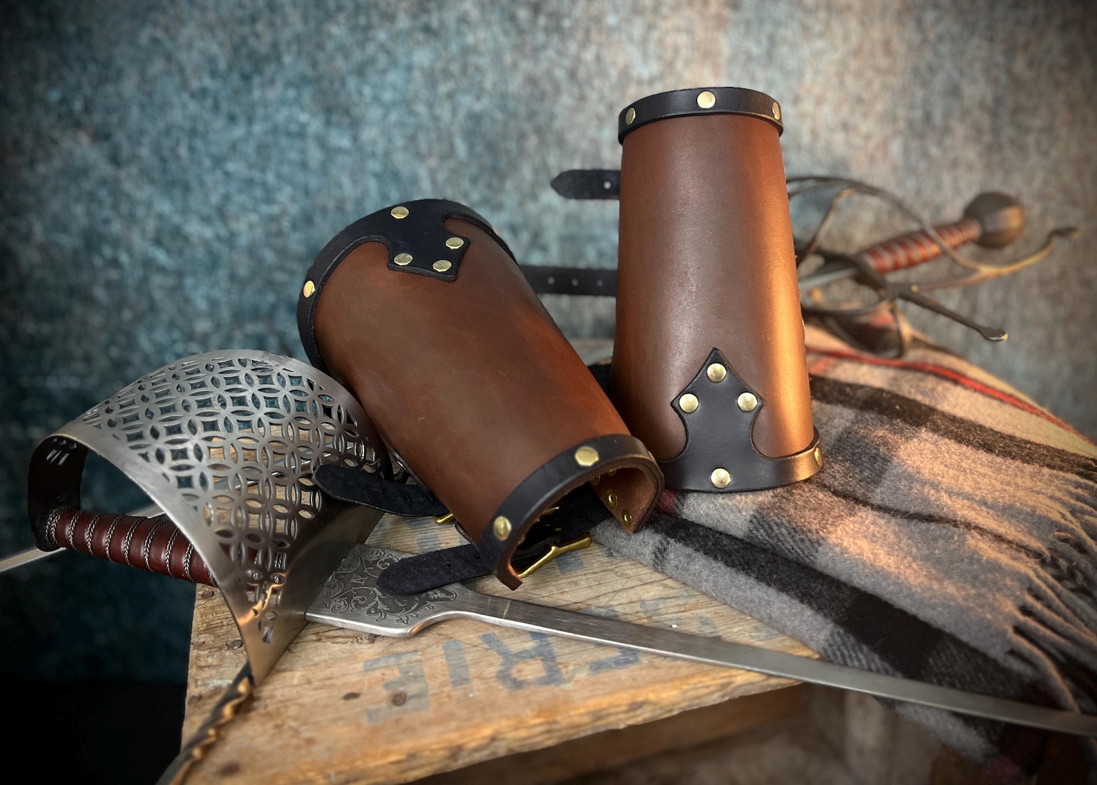 Leather Bracers (arm Protection) Pattern - Paladin - Etsy