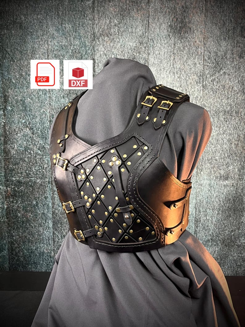 Women Leather Chest Armor Pattern - Lira (small, Medium)(pdf, DXF) - Etsy