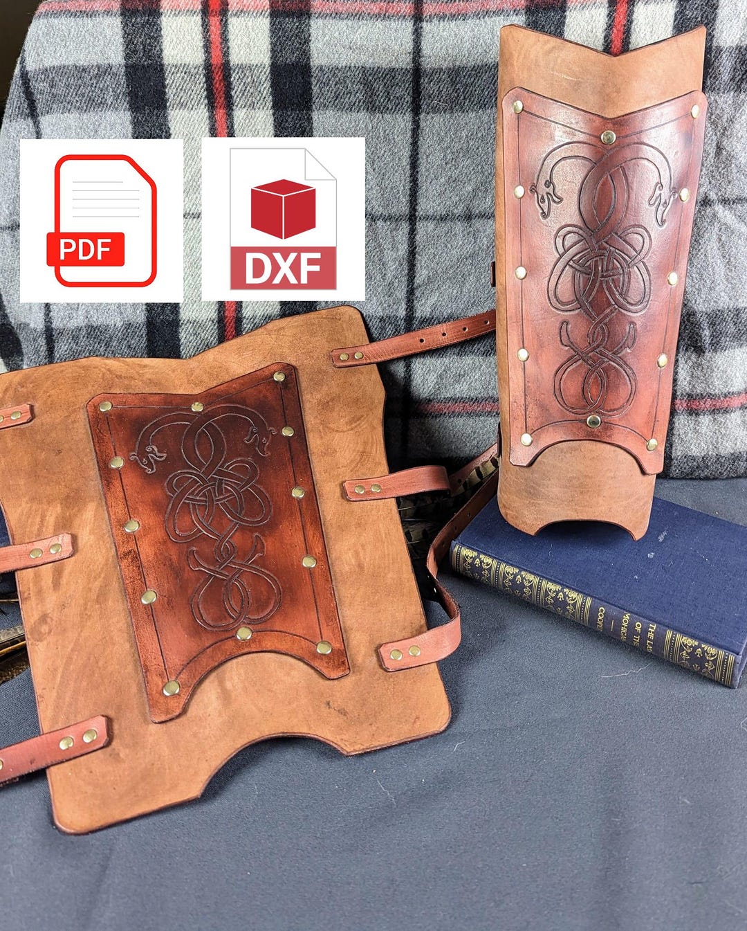 Leather Greaves Pattern - Regular Size (PDF, DXF) - Etsy