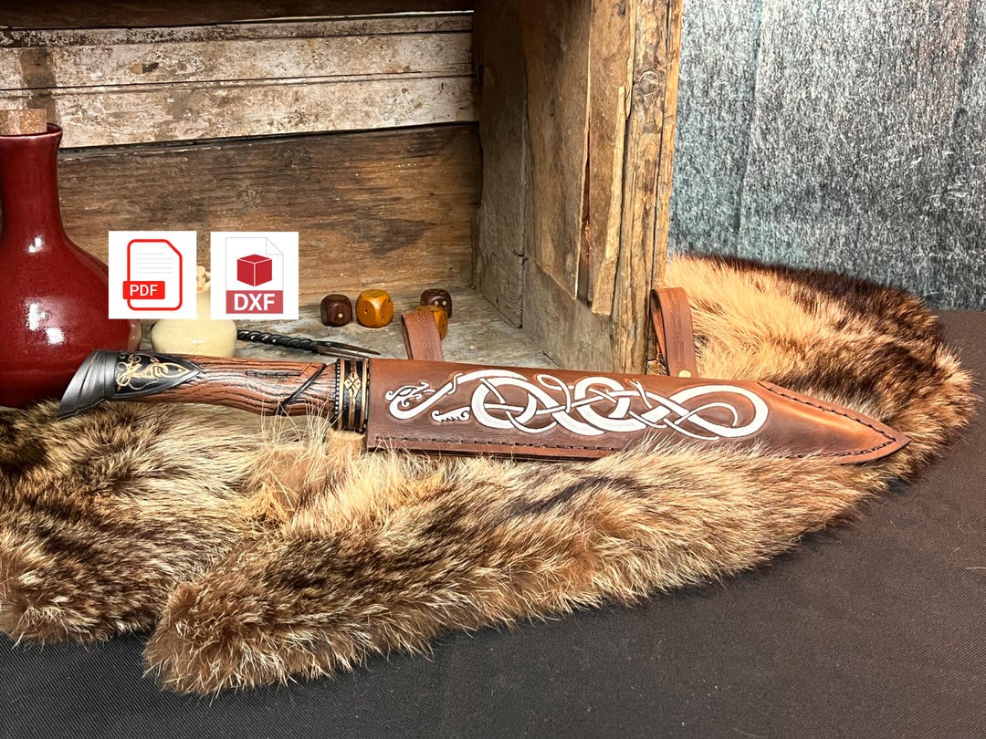 Leather Seax Scabbard Pattern (PDF, DXF, SVG) - Etsy