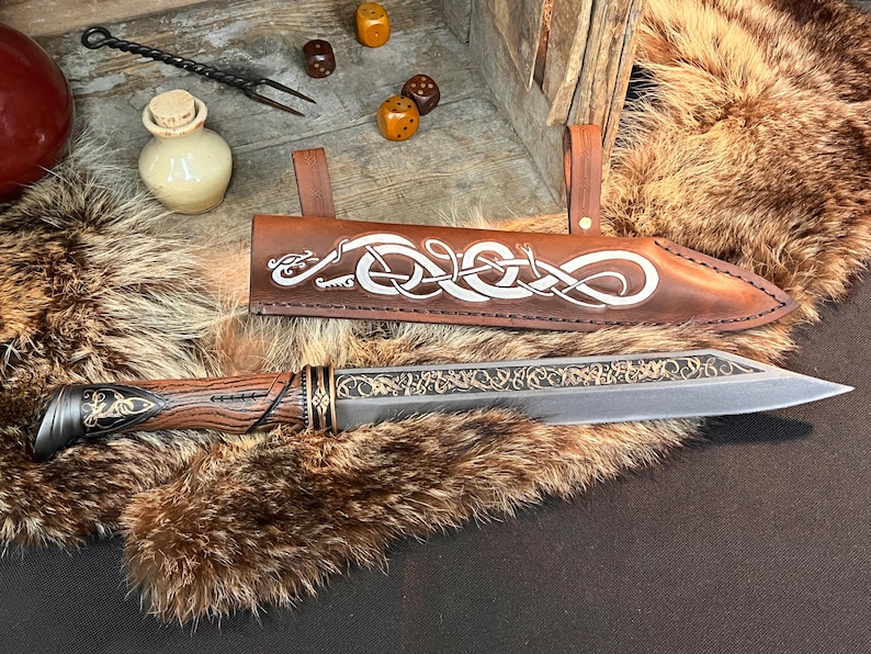 Leather Seax Scabbard Pattern (PDF, DXF, SVG) - Etsy