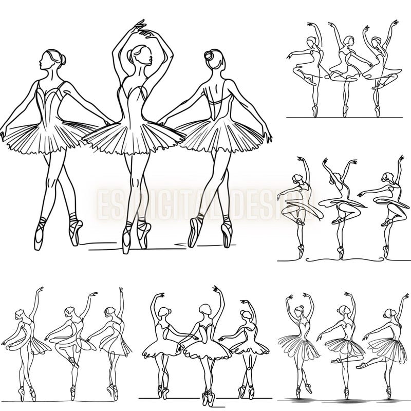 Ballerina Sketch - Etsy