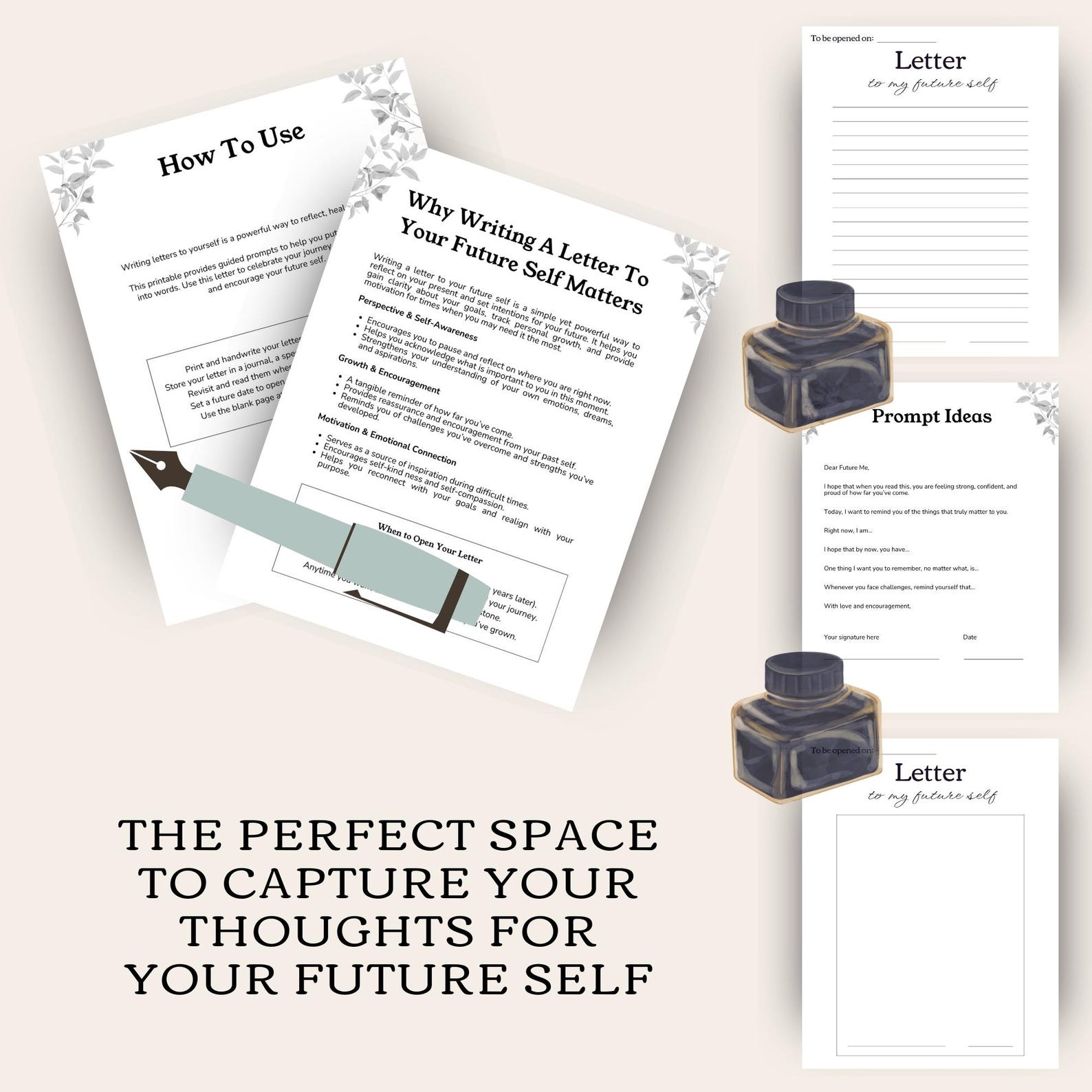 Letter to My Future Self Guided Printable, Letter to You, Letter to ...