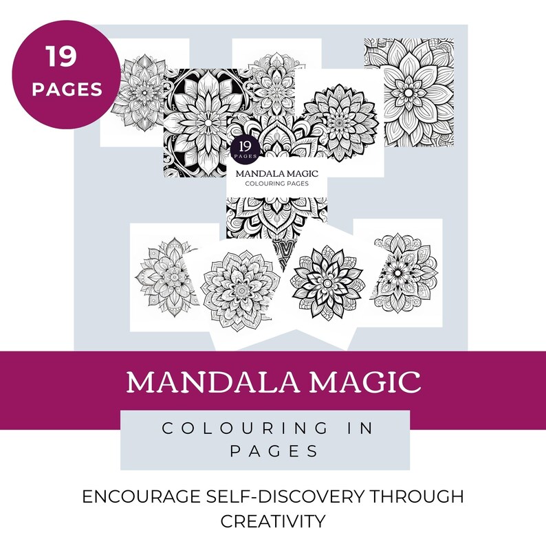 Mandala Colouring Pages, Colouring in for Adults, Coloring in for Self ...