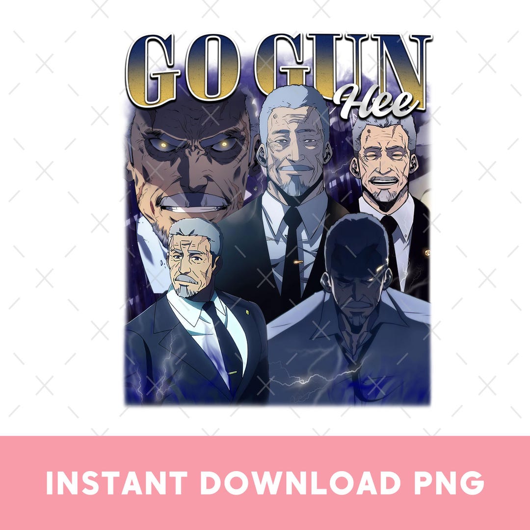 Solo Leveling - Go Gun-hee Png, Print on Demand, Go Gun-hee Design ...