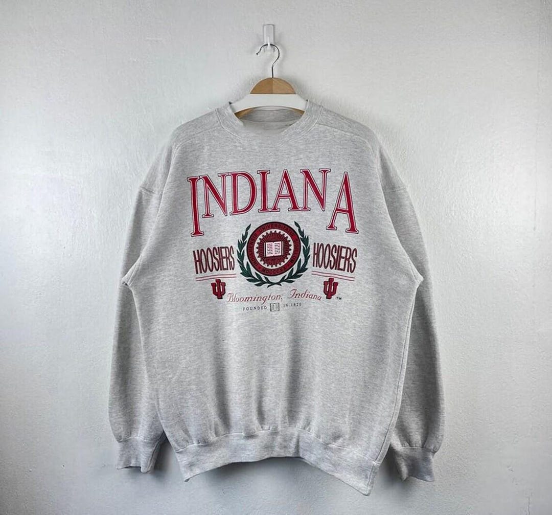 Vintage 90s Indiana University Sweatshirt, Indiana Vintage Shirt ...
