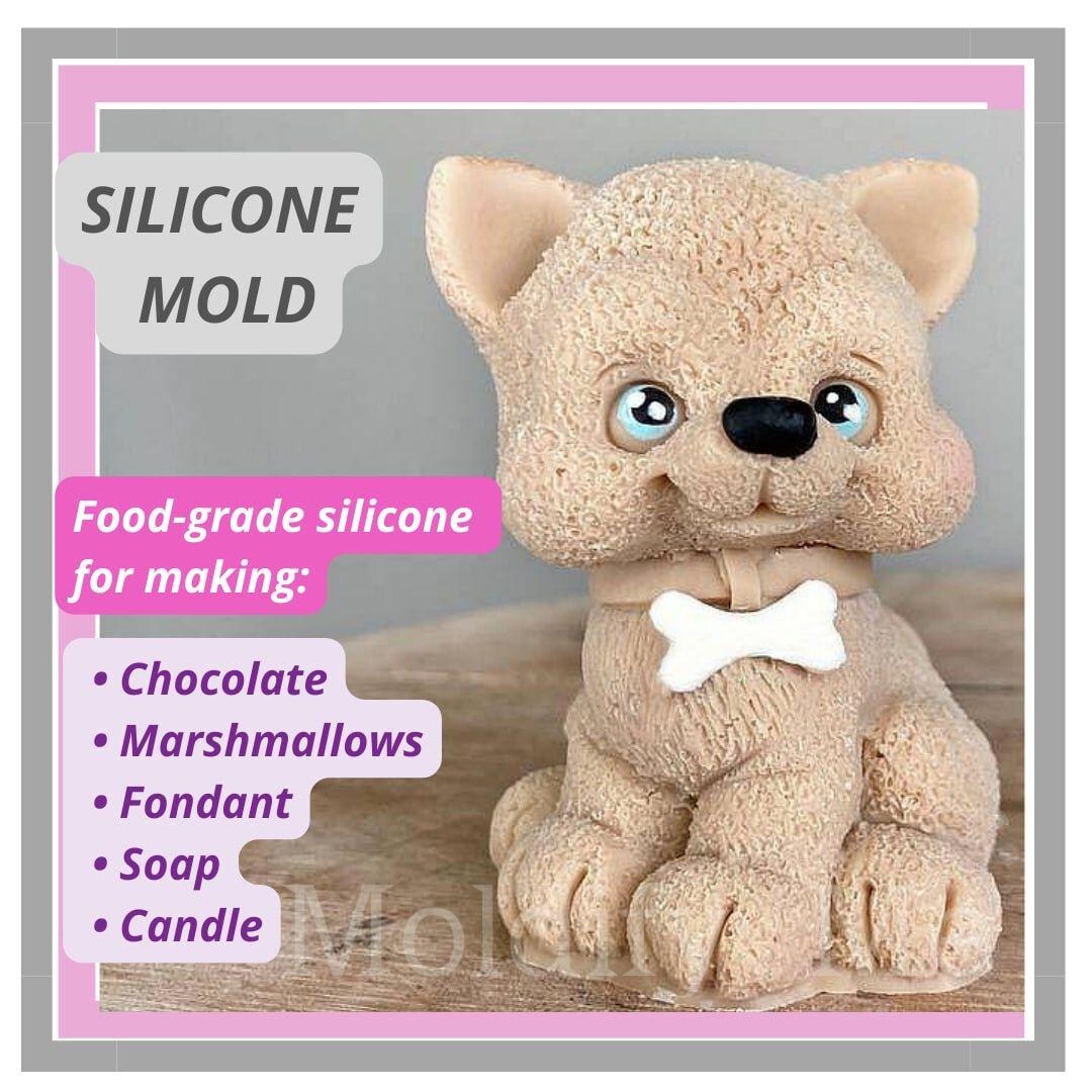 Dog Soap Silicone Mold Husky Silicone Mold Dog Puppy 3d Silicon Molds ...