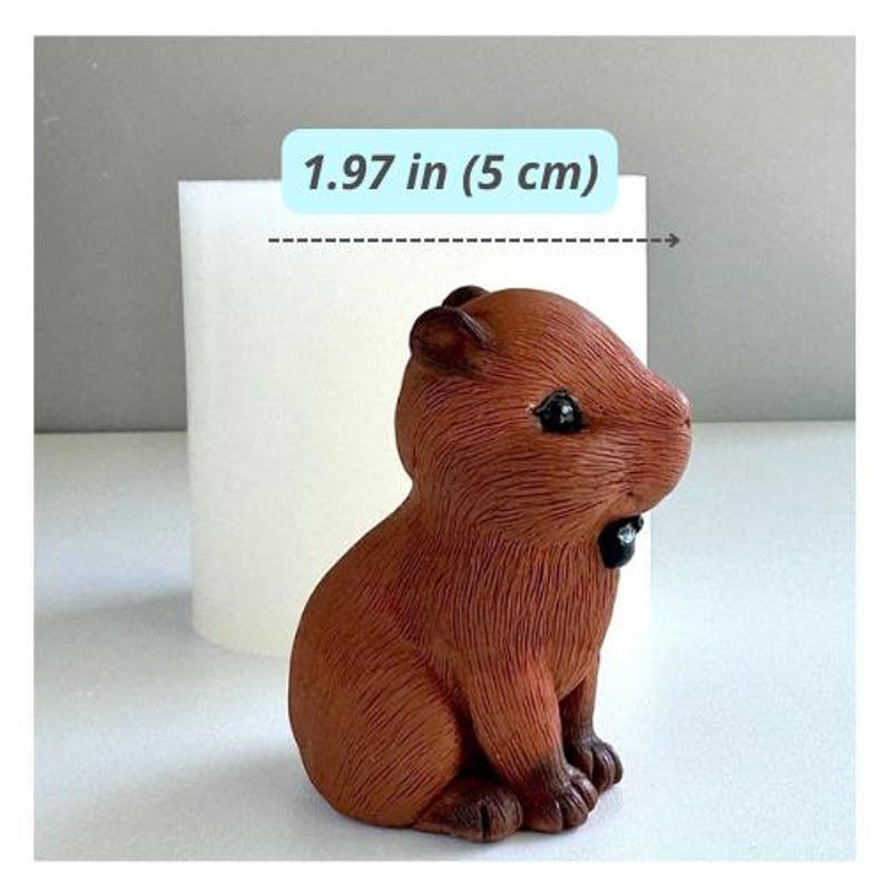 3D Capybara Bride and Groom Silicone Molds Mould for Soap Candle ...