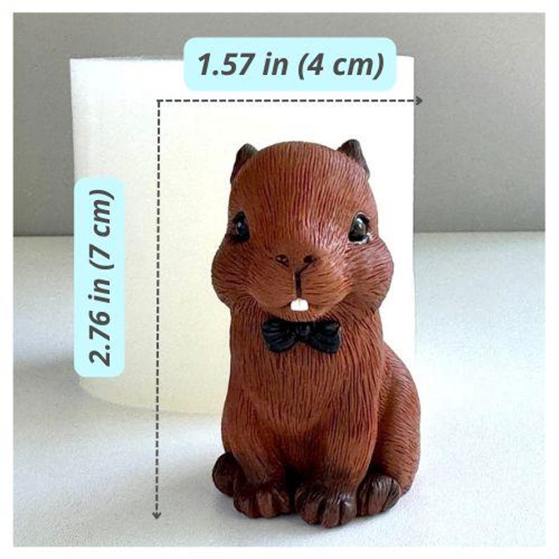 3D Capybara Bride and Groom Silicone Molds Mould for Soap Candle ...