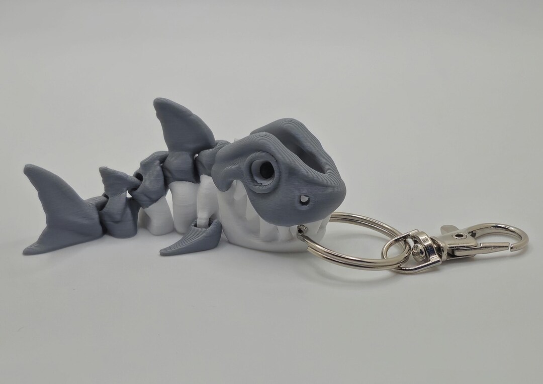 3d-printed Articulated Shark Keychain – A Fin-tastic Accessory! - Etsy
