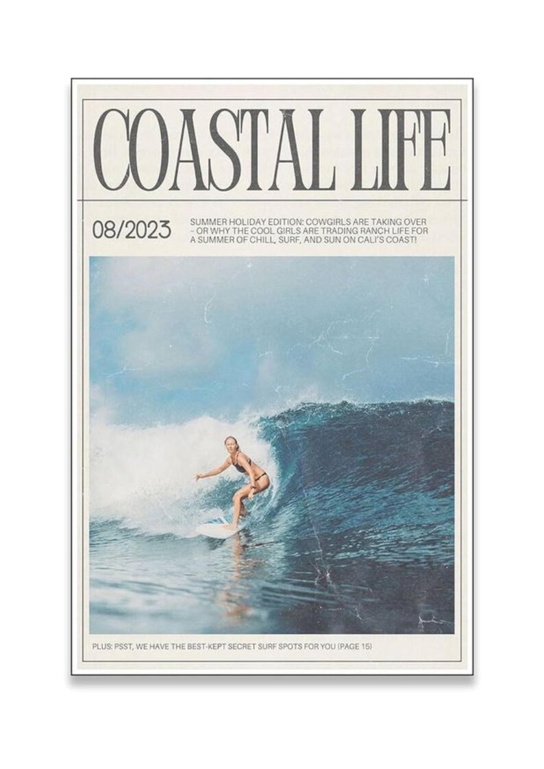 Coastal Life Poster - Etsy