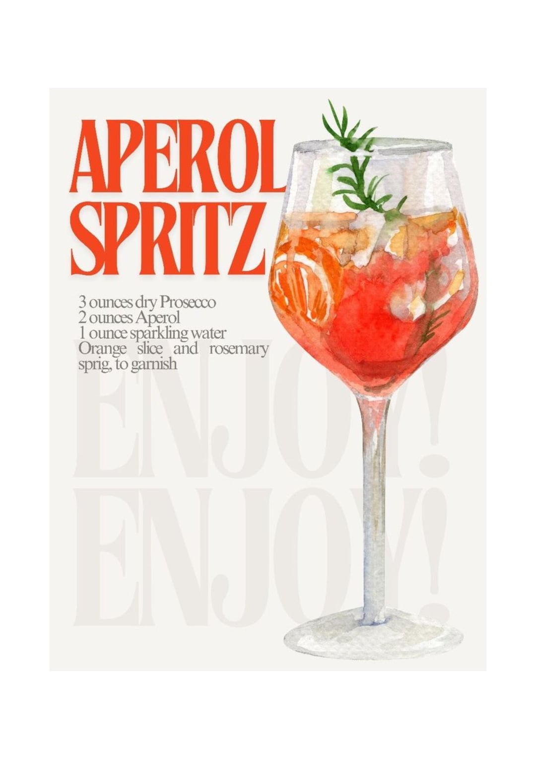 Aperol Spritz Poster - Etsy