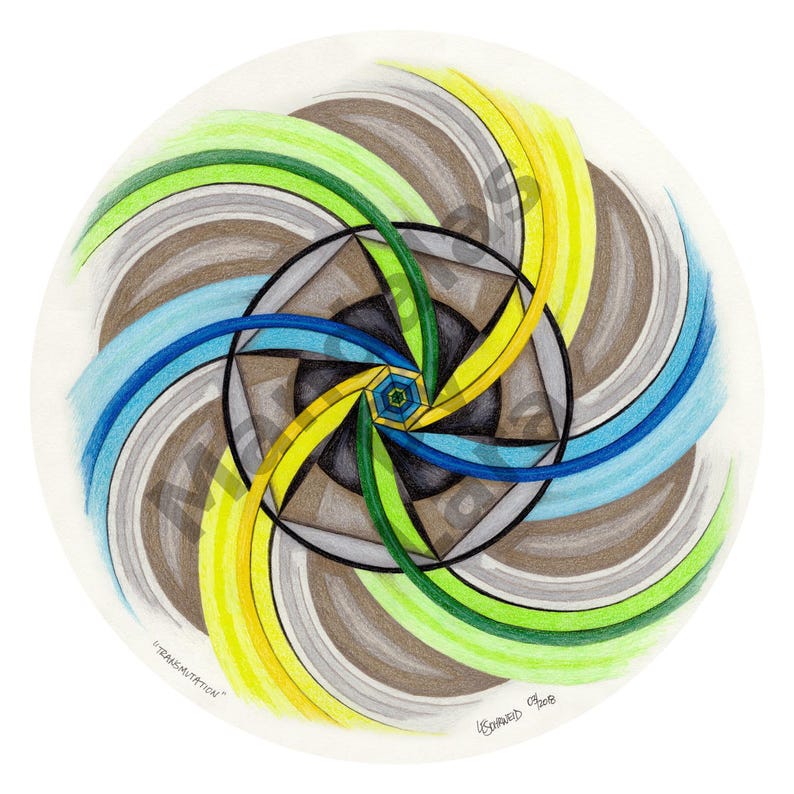 Transmutation Mandala | Digital Download | Transformation & Alchemy Art ...