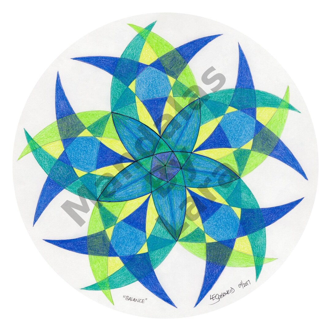 Balance Mandala | Digital Download | Harmony & Stability Art - Etsy