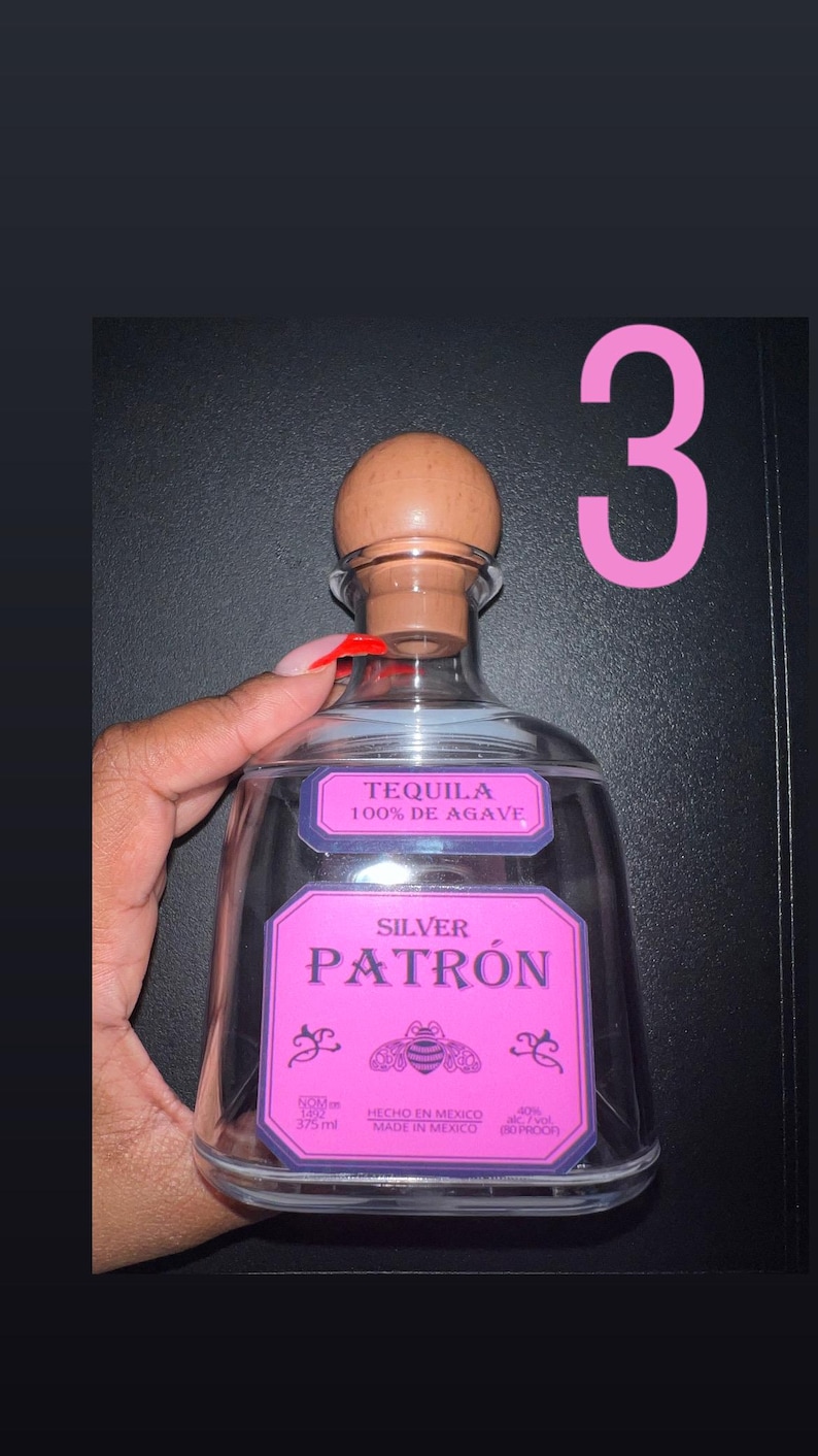 4 Reusable Patron Cups Custom Color Label. ONE Color per Order. No Name ...