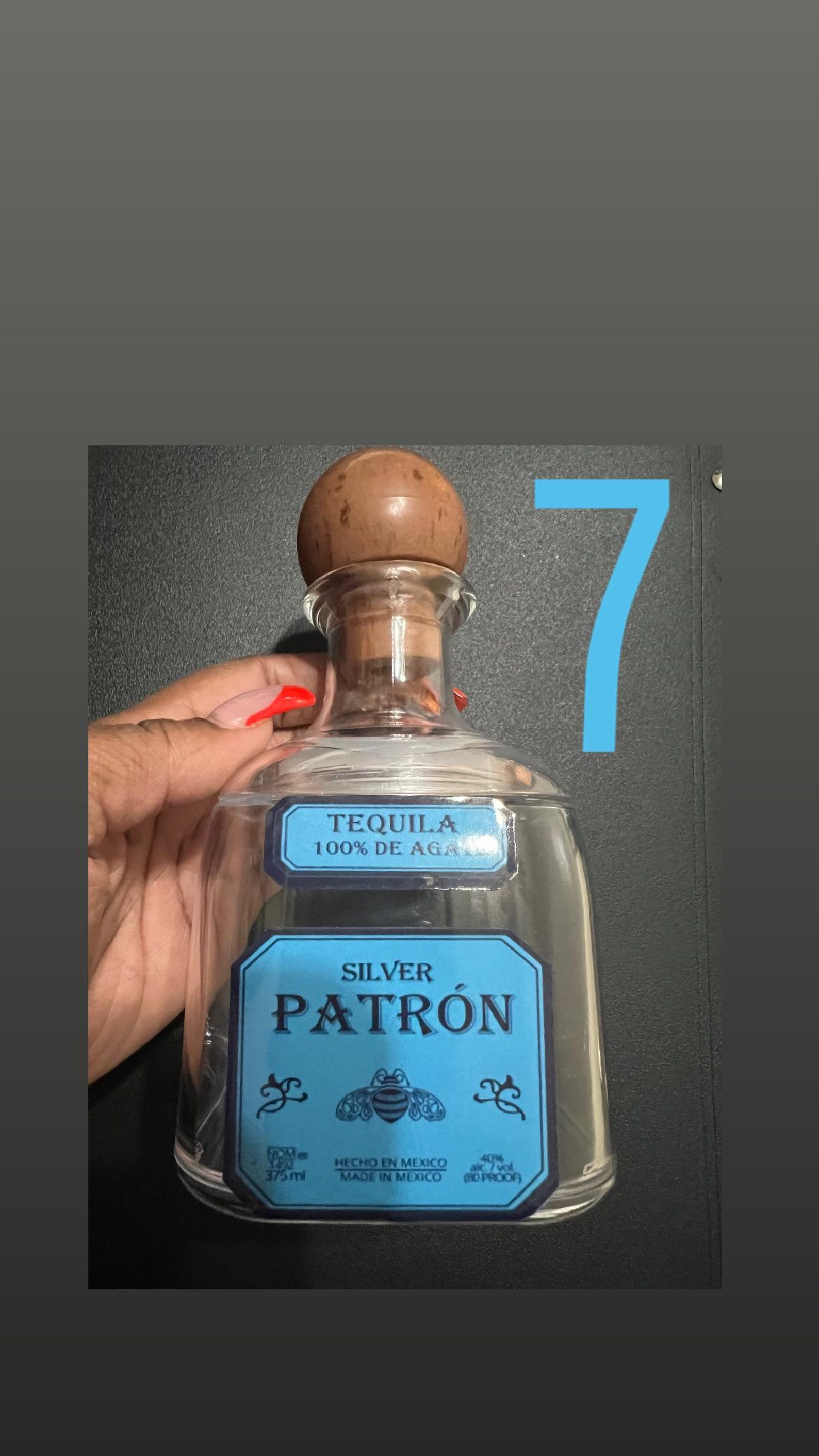1 Reusable Patron Cups Custom Color Label. NO NAME Color Only. Straws ...
