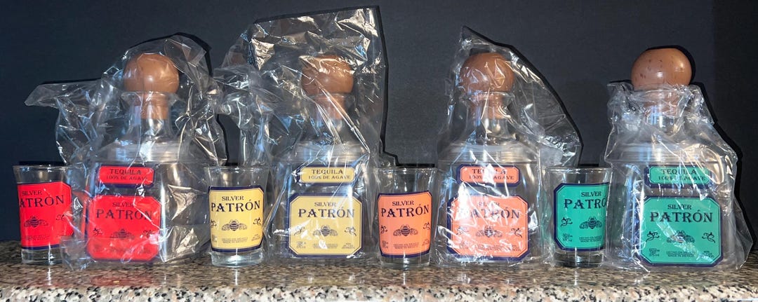 1 Custom Color Reusable 12oz Patron Cup & 1 Custom Color Shot Glass. No ...