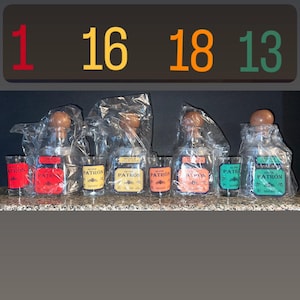 4 Reusable Patron Cups Custom Color Label. ONE Color per Order. No Name ...