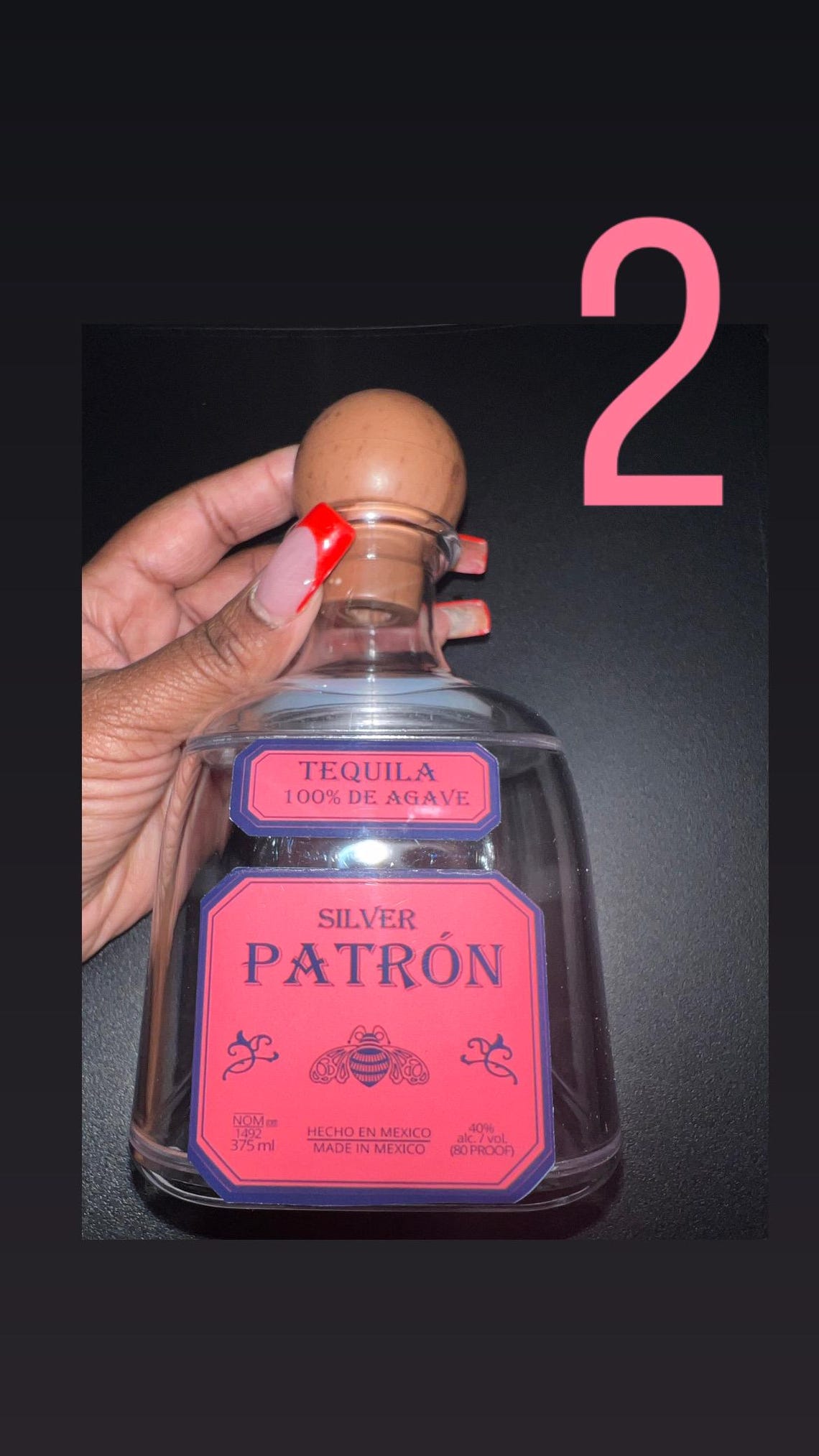 1 Reusable Patron Cups Custom Color Label. NO NAME Color Only. Straws ...