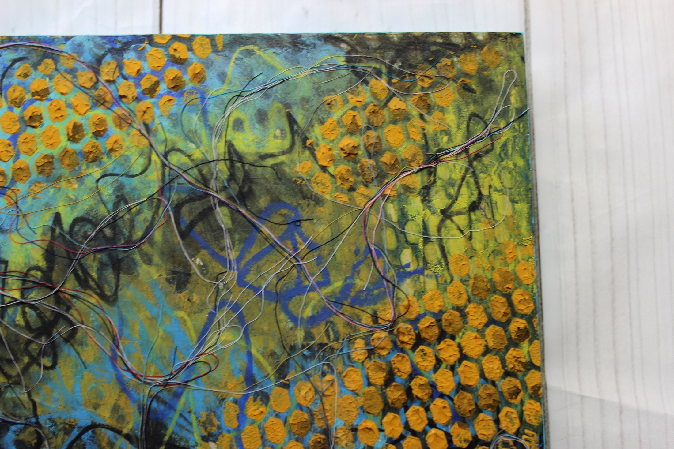 Mixed Media the Ties That Bind Ii Acrylic Textured - Etsy Israel