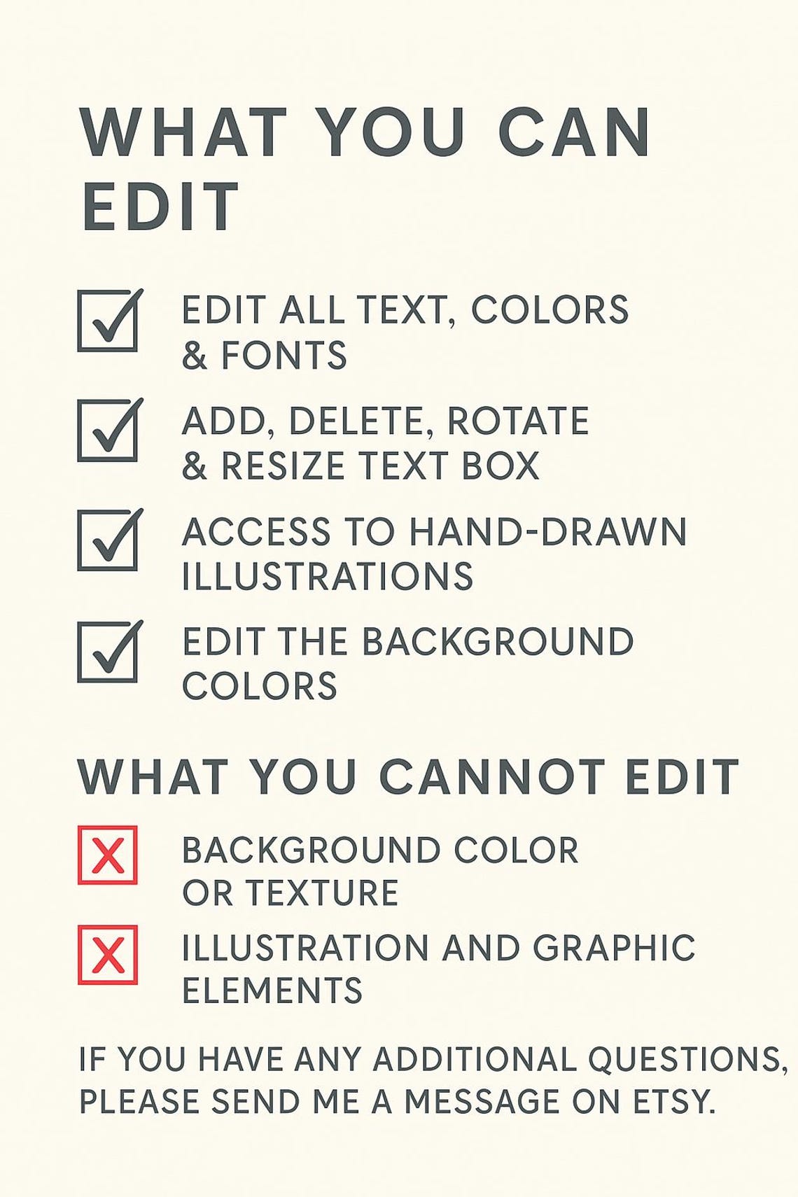 Editable Teacher Thank You Card | Hand-drawn Style | Printable Template ...