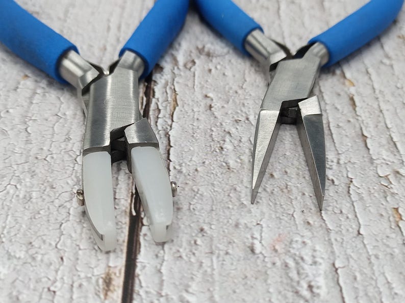Flat Nylon Jaw and Flat Nose Plier Set of 2 Jewelry Making Pliers - Etsy