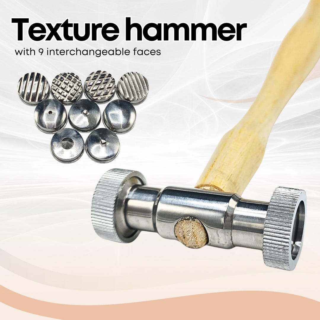 Texture Hammer With 9 Replaceable Tips - Etsy
