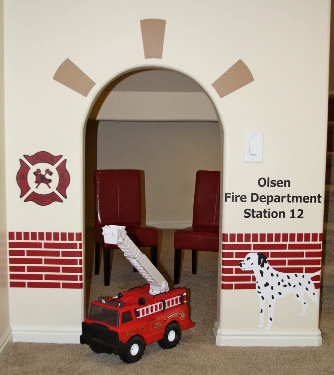 Fire Station Firehouse Vinyl Wall Decal - Etsy Portugal