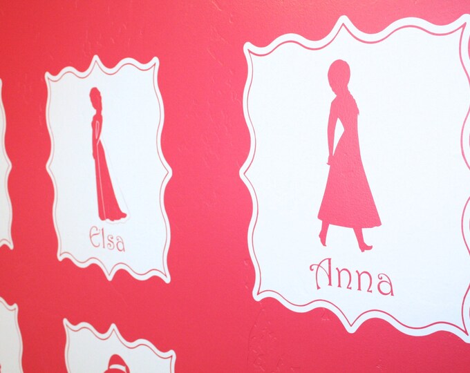 Disney Princess Vinyl Wall Decals - Etsy